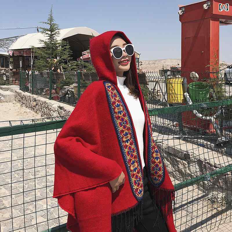 ・性別: 女性・素材: フェイクカシミヤ100%・スタイル: レトロエスニック・サイズ: 130cm x 150cm・柄: 花柄・機能: 保温・加工: 刺繍