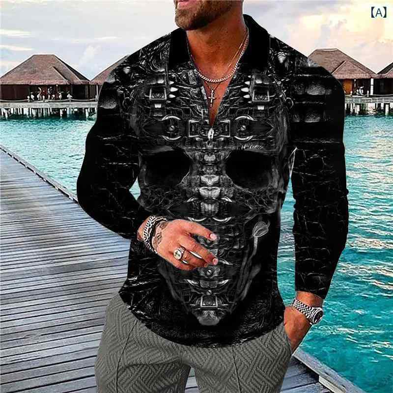 ・カテゴリ: ポロシャツ・スタイル: ベーシック・フィット: ルーズフィット・柄: ストライプ・加工: プリント・厚さ: 普通・着用シーン: デイリー・シーズン: オールシーズン・主な素材: ポリエステル・袖丈: 長袖・サイズ展開: S, ...