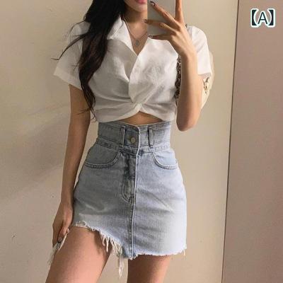 ・カテゴリ: Tシャツ・スタイル: 日韓カジュアル・ネックライン: ポロネック・袖丈: 長袖・袖タイプ: レギュラー・着丈: ショート丈・フィット: レギュラー・柄: 無地・デザイン: パッチワーク・装飾: ボタン・カラー展開: ブラック、...