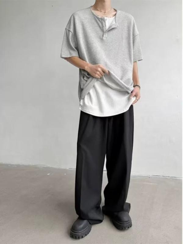 ・カテゴリ: Tシャツ・スタイル: カジュアル・主な素材: ポリエステル30%以下・柄: 無地・シルエット: ルーズ・対象: ティーン、大人・デザイン: プルオーバー・袖丈: 半袖・厚さ: 薄手・用途: カジュアル・加工: 防シワ加工・カラ...