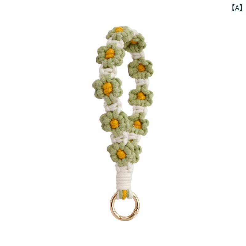 ・カテゴリ: キーホルダー・工芸: 手編み・素材: 合金・カラー展開: ライトグリーン、オレンジ、グレー、イエロー、ピンク、ホワイト・スタイル: オリジナルデザイン・デザイン: キーリング、バッグチャーム・柄: バイカラー・トレンド要素: ...