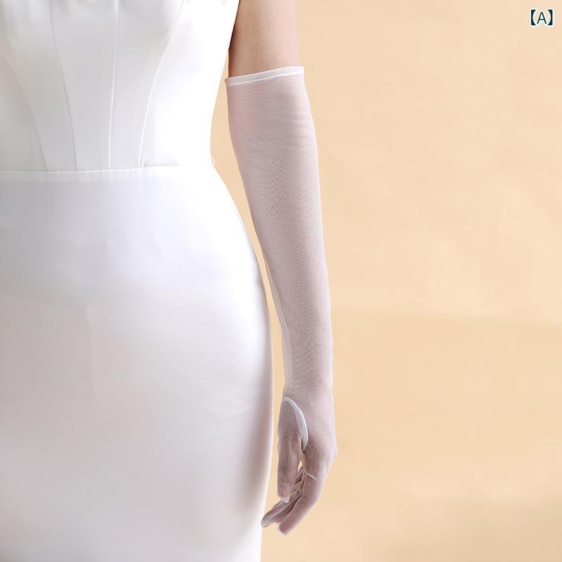 ・性別: 女性・機能: 装飾・カラー: 米色・サイズ: 35cm、55cm・素材: 薄紗