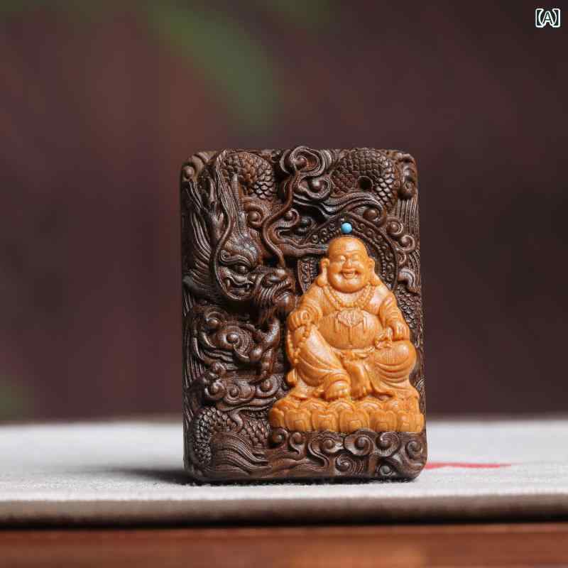 ・スタイル: 中国風・デザイン: 記念モデル・主な素材: 金属・カラー展開: 盤龍弥勒彫刻・人気の要素: 吉祥図柄・スタイル分類: 文芸レトロ・流行要素分類: 民族・国風