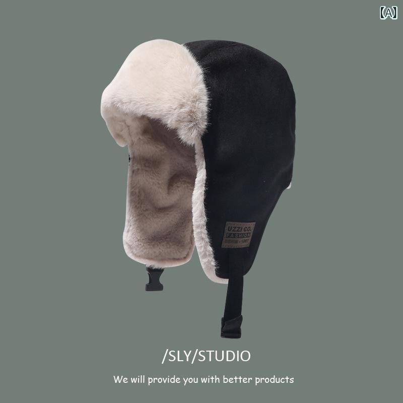 ・カテゴリ: フライトキャップ・主な素材: スエード調（61-70%配合）・帽子の高さ: ハイクラウン・つばの形: ワイドブリム・カラー展開: ブラック、グレー、キャラメル、ピンク、ミリタリーグリーン・サイズ展開: M（頭囲56-58cm）...