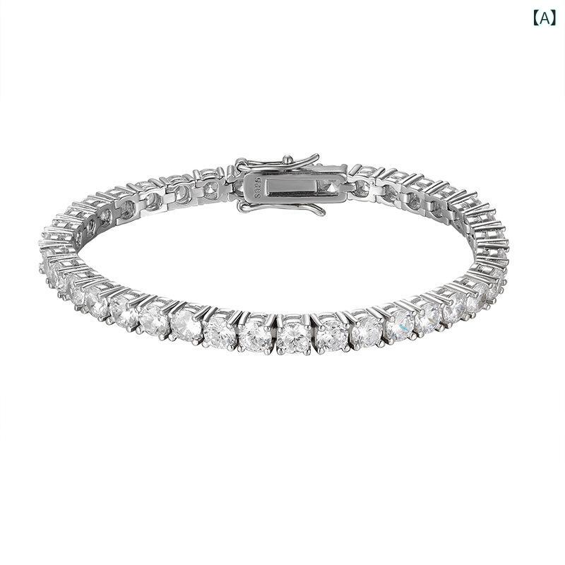 ・カテゴリ: ブレスレット・スタイル: ストリート、個性派・対象: ユニセックス・素材純度: 925シルバー・加工: ジルコニア装飾・モチーフ: 幾何学・カラー展開: プラチナカラー、ゴールドカラー、ローズゴールド・サイズ展開: 幅4mm、...