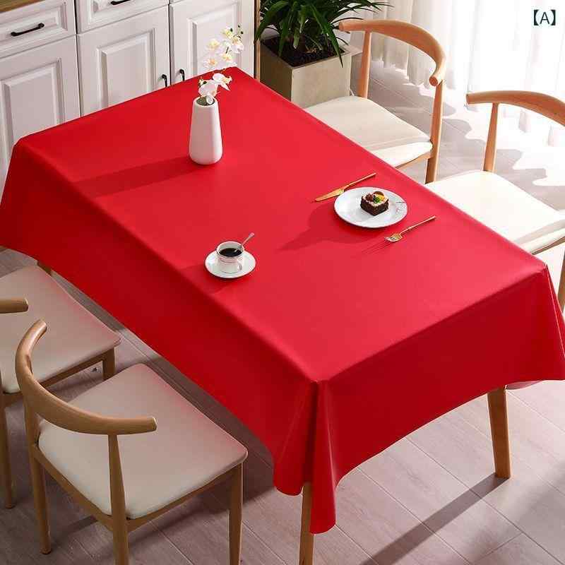 ・主な素材: PVC 70%・カテゴリ: テーブルクロス・形状: 長方形・カラー展開: レッド、グリーン、ブルー、グレー、ホワイト、シャンパン、コーヒー、アボカドグリーン、モランディライトピンク、ゴールデンティーブラウン、ダークグリーン、ア...