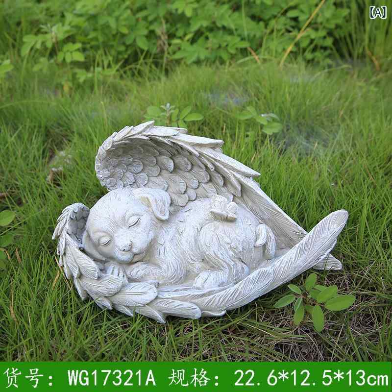 ・展開: 天使猫（大）、天使犬（大）・主な素材: 樹脂・スタイル: 欧風