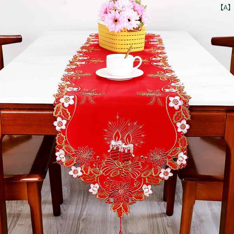 ・カテゴリ: テーブルランナー・主な素材: ポリエステル・スタイル: 北欧・柄: カートゥーン/アニメ・カラー: レッド・サイズ: 40×176cm・用途空間: リビング、屋外、ダイニング、商業施設