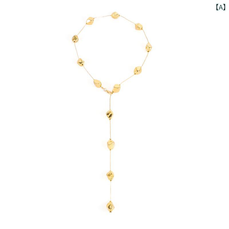 ・カテゴリ: ネックレス・対象: レディース・スタイル: エレガント、ファッション通勤・: 幾何学模様、六角形・素材: プラスチック、レジン・ペンダント素材: プラスチック・加工: 電鍍・チェーン: 通常チェーン・カラー展開: ゴールド、シ...