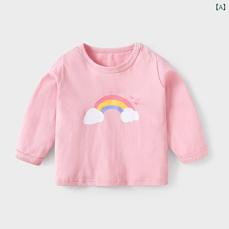 ・カテゴリ: キッズTシャツ・性別: ユニセックス・スタイル: 韓国・袖丈: 長袖・主な素材: 綿・ネックライン: クルーネック・カラー展開: ピンク、イエロー、ライトブルー、ブルーイエロー・サイズ展開: 73cm、80cm、90cm、10...