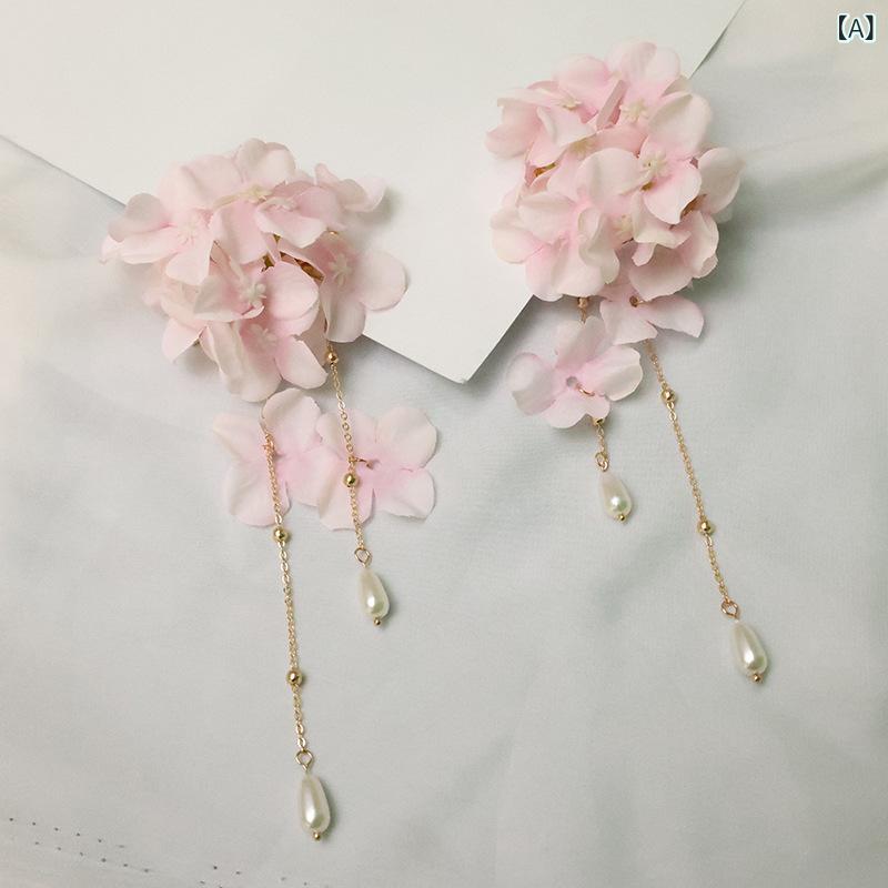 ・カテゴリ: ヘアアクセサリー・主な素材: 合金・加工方法: 手作り・クリップ種類: ペアクリップ・対象: 女性・スタイル: キュート、フェミニン・柄: 花柄・カラー展開: ピンク、グリーン、オレンジ