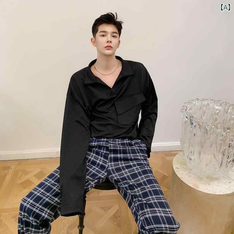 ・カテゴリ: Tシャツ・スタイル: シンプル・主な素材: ポリエステル・柄: 無地・ネックライン: スタンドカラー・袖丈: 長袖・袖タイプ: ドロップショルダー・シルエット: ルーズフィット・ディテール: アップリケ装飾・プリントテーマ: ...