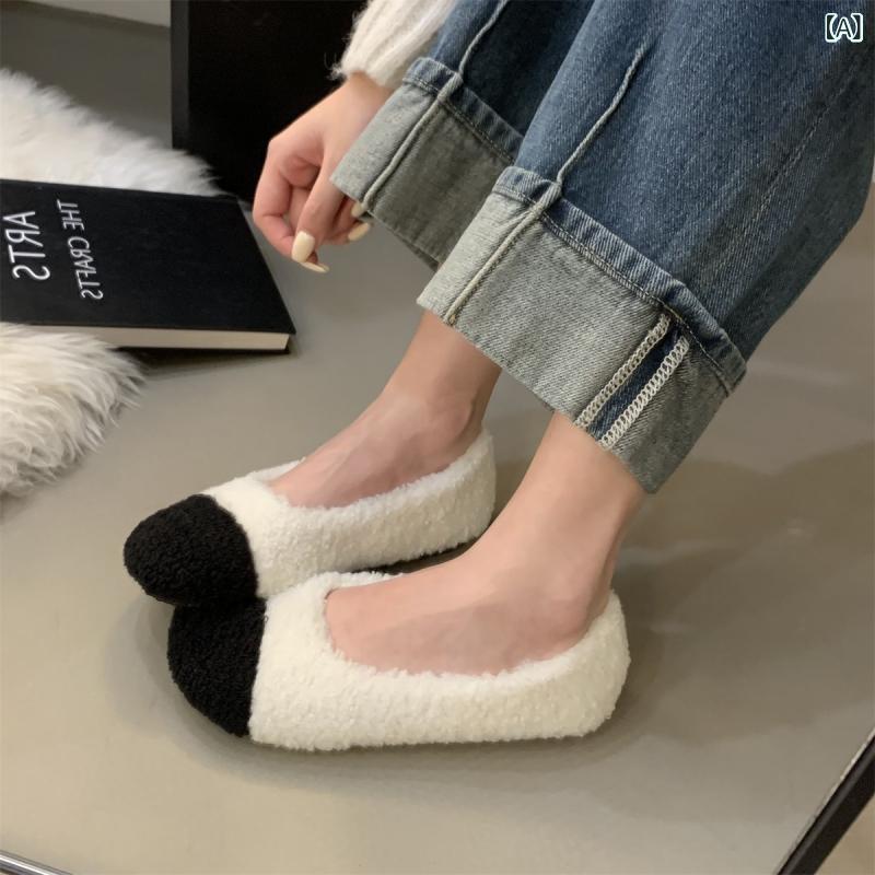 ・カテゴリ: ウォームシューズ・スタイル: カジュアル・適用性別: 女性・適用年齢層: 成人・適用シーン: 日常・適用スポーツ: 汎用・ヒール: フラット・柄: 配色・つま先形状: ラウンドトゥ・アッパー素材: スエード・ソール素材: ゴム...