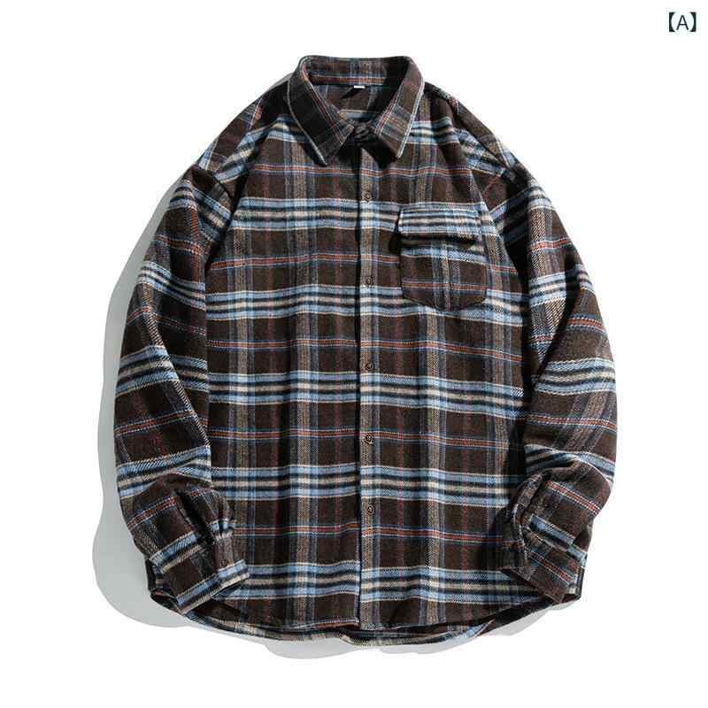 ・カテゴリ: シャツ・主な素材: ポリエステル68.7%、綿29.6%、その他繊維1.7%・スタイル: カジュアル・: 開襟・フィット: ルーズフィット・ネックライン: 襟付き・袖丈: 長袖・柄: チェック・厚さ: 通常・詳細: 切り替え・...