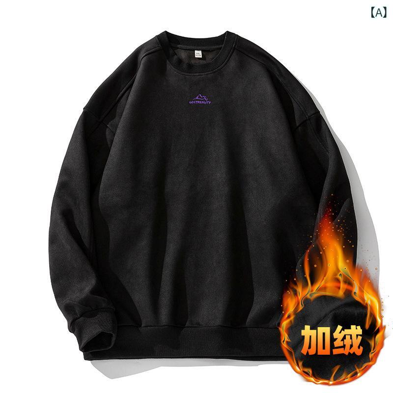 ・カテゴリ: トレーナー・スタイル: 香港風・タイプ: プルオーバー・ネックライン: クルーネック・袖丈: 長袖・厚さ: 普通・主な素材: ポリエステル96.4%、スパンデックス3.6%・シーン: カジュアル・柄: レタープリント・: 刺繍...