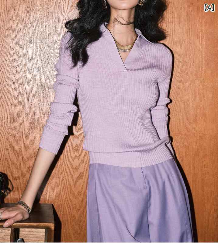 ・カテゴリ: セーター・スタイル: 日韓カジュアル・主な素材: アクリル70～80%、レーヨン30%以下・柄: 無地・厚さ: 中程度・タイプ: プルオーバー・フィット: スリム・袖タイプ: レギュラー・ネックライン: ポロネック・袖丈: 長...