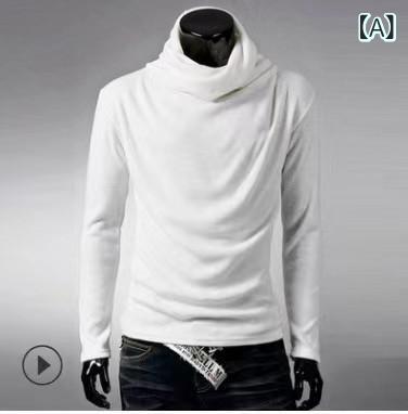 ・カテゴリ: Tシャツ・スタイル: 韓国・主な素材: 綿45%混紡・柄: 無地・フィット: スリムフィット・対象: メンズ・タイプ: プルオーバー・ネックライン: タートルネック・袖丈: 長袖・厚さ: 普通・着用シーン: カジュアル・加工:...