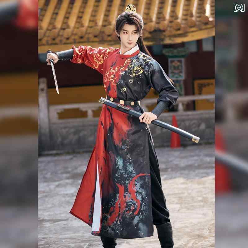 ・スタイル: 中国風・主な素材: ポリエステル50%、麻混紡・: ジャカード・加工: プリント、染色・カラー展開: ブラック×レッド、ブラック×ホワイト・サイズ展開: S、M、L、XL、2XL、3XL・着用シーズン: オールシーズン・対象:...
