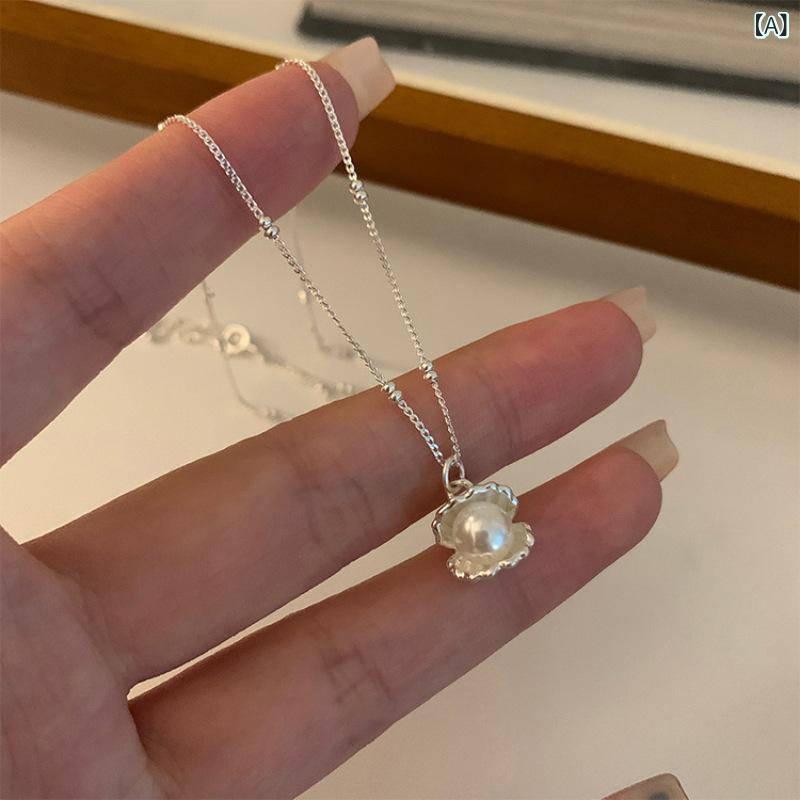 ・素材: 銅・処理技術: 電気メッキ・デザイン: 幾何学的・チェーンの種類: デコルテチェーン・ペンダント素材: 銅・周長: 41cm-50cm・トレンド要素: 貝殻・スタイル: ins風・スタイル分類: 個性派トレンド・カテゴリ: ネック...