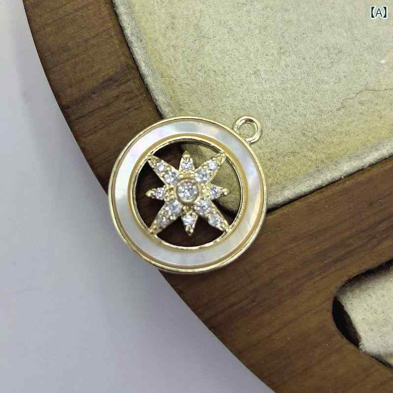 ・加工: 電鍍・素材: 銅・モデル: 14.5mm・スタイル: 高級・柄: 植物、花・デザイン: 丸型、幾何学