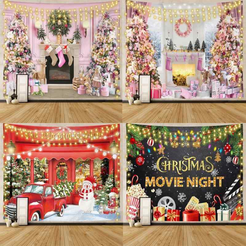 ・カテゴリ: タペストリー・主な素材: ポリエステル100%・スタイル: アメリカン・製法: 機械織り・形状: 長方形・柄: 幾何学抽象・お手入れ方法: 洗濯機洗い対応・デザイン展開: ピンククリスマス暖炉、レッツ・ゲット・エルフド・アップ...