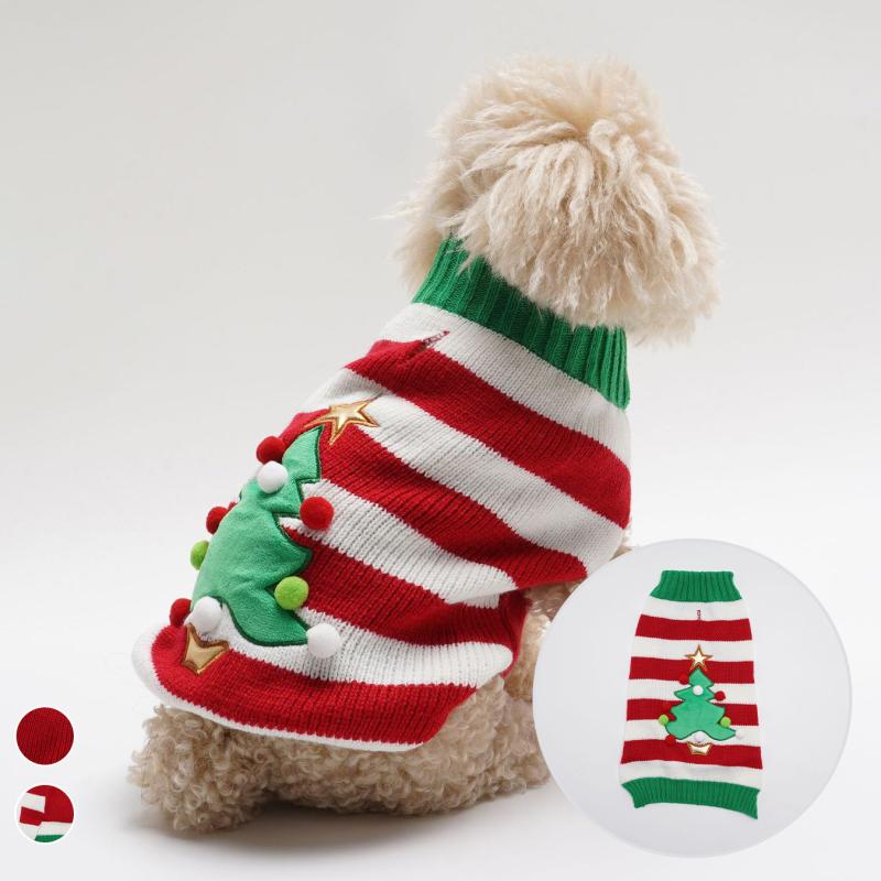 ・素材: アクリル・カテゴリ: ペット用セーター・スタイル: ブリティッシュ・性別: ユニセックス・カラー展開: レッド、ホワイト・サイズ展開: XS、S、M、L