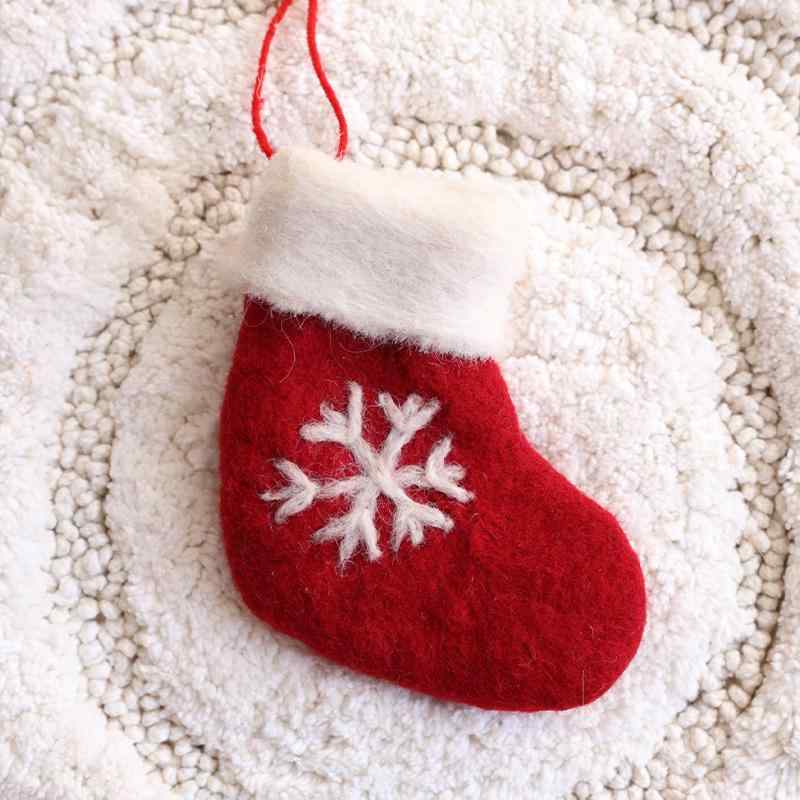 ・素材: 布・バリエーション: グレーのウールソックス、クリスマスソックス（雪の結晶）、クリスマスソックス（ツリー）、クリスマスソックス（サンタ）、クリスマスソックス（ハート）、赤い小鹿、白い小馬・スタイル: モダンシンプル・適用シーン: ...