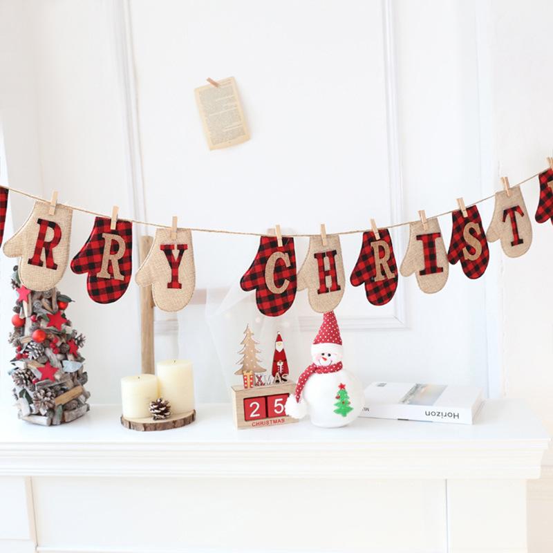 ・素材: 布・デザイン展開: 手袋、クリスマスソックス、三角旗・スタイル: ヨーロピアン・適用祝日: クリスマス