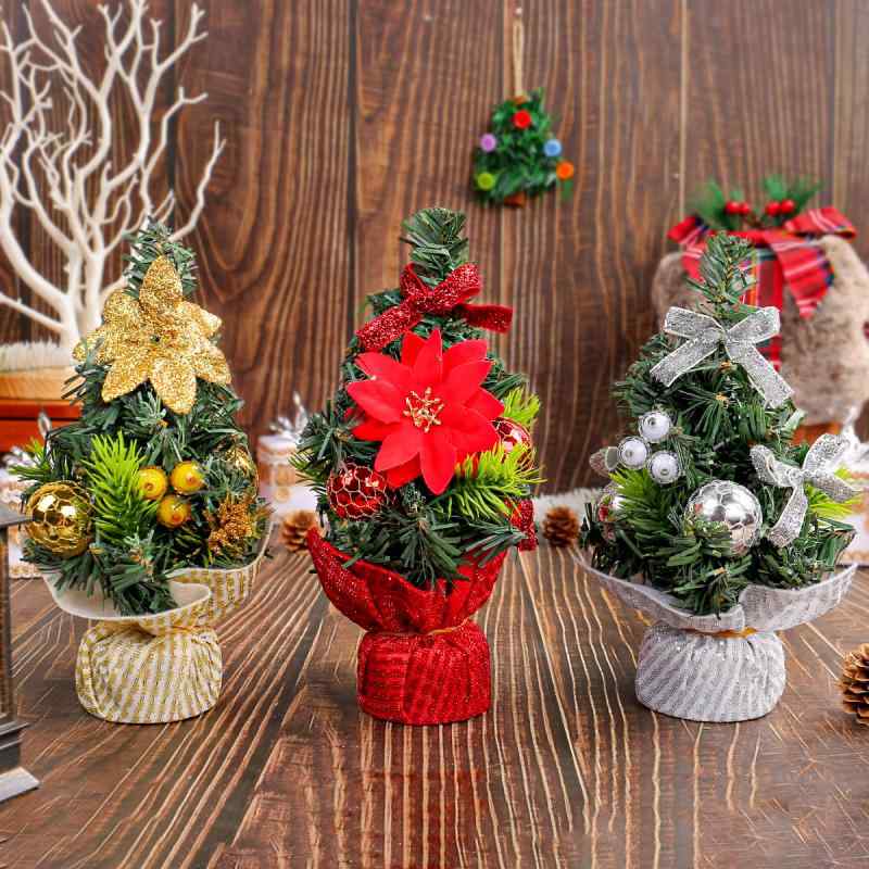 ・カテゴリ: クリスマスツリー ・カラー展開: 赤、金、銀 ・用途: 卓上用