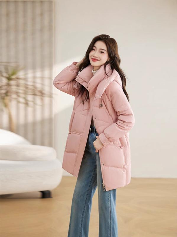 ・カテゴリ: ダウンジャケット・スタイル: 日韓カジュアル・主な素材: ポリエステル・主な素材含有率: 90～95%・詰め物: 白ダックダウン・ダウン比率: 86～90%・充填量: 101～200g・厚さ: 厚手・シルエット: ルーズ・ネッ...