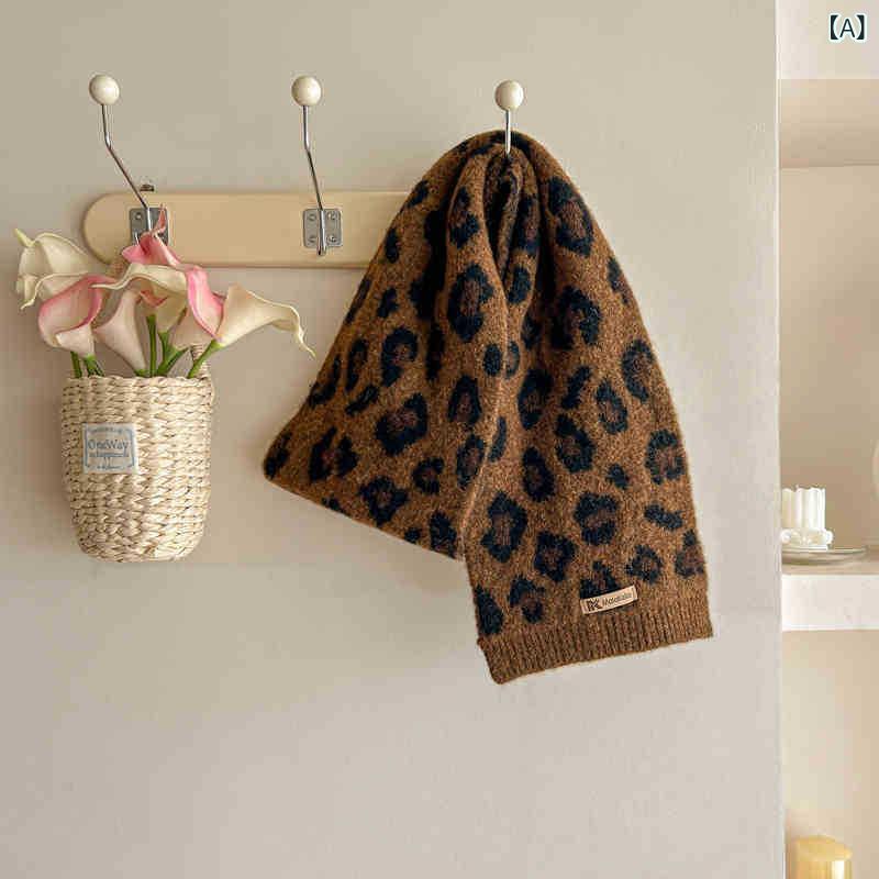・編み方: 経編み・機能: 保温・丈: 標準丈・カラー展開: カフェブラックレオパード、グレーレオパード、ピンクレオパード、ブラックホワイトレオパード、ワインレッドレオパード・テイスト: キュート、フェミニン、ナチュラル、森ガール風・素材: 毛糸