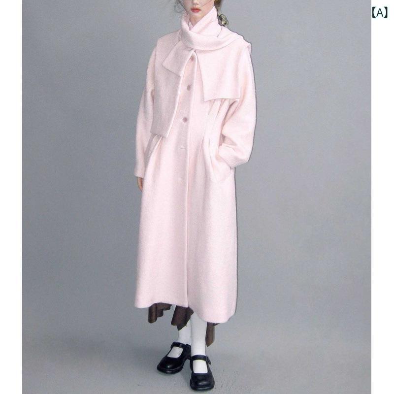 ・カテゴリ: レディースコート・スタイル: エレガントカジュアル・テイスト: アーバン・性別: レディース・対象年齢: 大人・主な素材: アクリル95%以上・厚さ: 厚手・フィット: ルーズ・着丈: ロング丈 (100cm以上)・ネックライ...