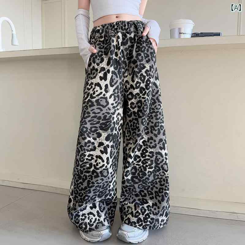 ・カテゴリ: キッズパンツ・スタイル: 韓国・主な素材: アセテート繊維80%、綿混紡・生地加工: 柔軟加工・種類: カジュアルパンツ・丈: ロング・ウエスト: ハイウエスト・フロント: ゴムウエスト・柄: ヒョウ柄・要素: スポーツ・性別...