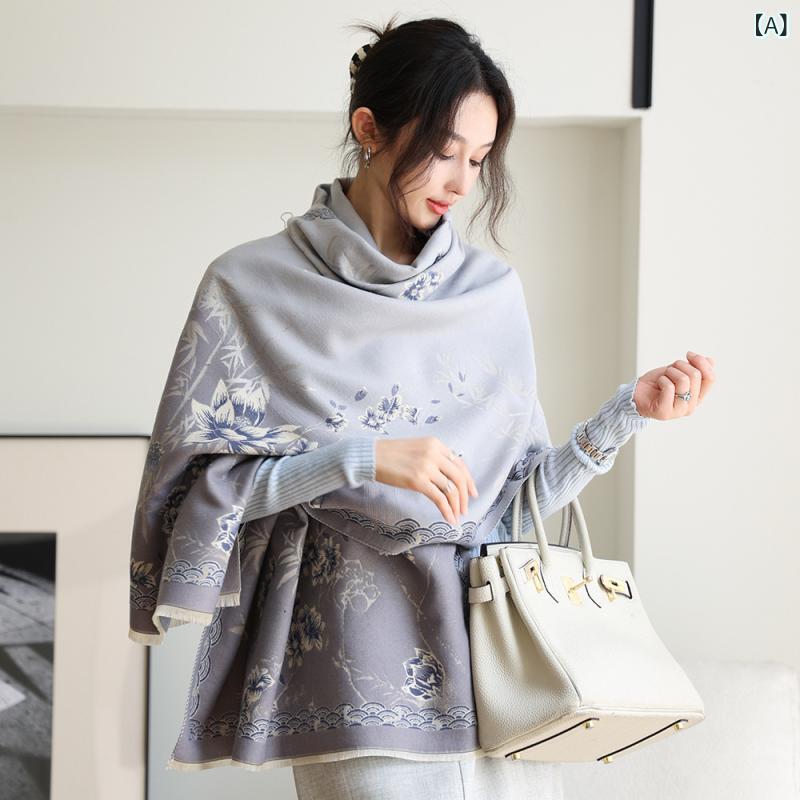 ・性別: 女性・主な素材: フェイク・スタイル: 国風・丈: レギュラー・柄: 花柄・要素: 花、蓮、睡蓮、蘭、花びら、葉・編み方: 経編み・機能: 保温