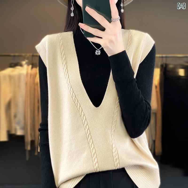 ・カテゴリ: プルオーバーベスト・スタイル: エレガントカジュアル・着丈: 標準丈 (約50〜65cm)・ネックライン: Vネック・柄: ケーブルニット・要素: かぎ針編み・主な素材: ポリエステル・主な素材混紡率: 30%以下・カラー展開...