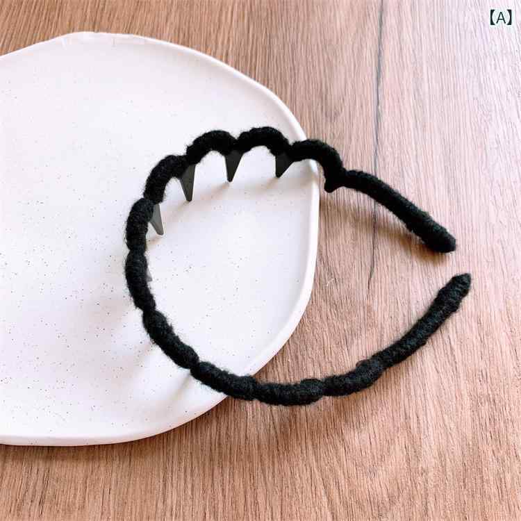 ・主な素材: 毛糸・加工方法: 手作業・カラー展開: ブラック、レッド、コーヒー、ピンク、ベージュ、グリーン・スタイル: 韓国・スタイル分類: フレッシュ＆スイート・カテゴリ: ヘアアクセサリー・対象: 女性向け