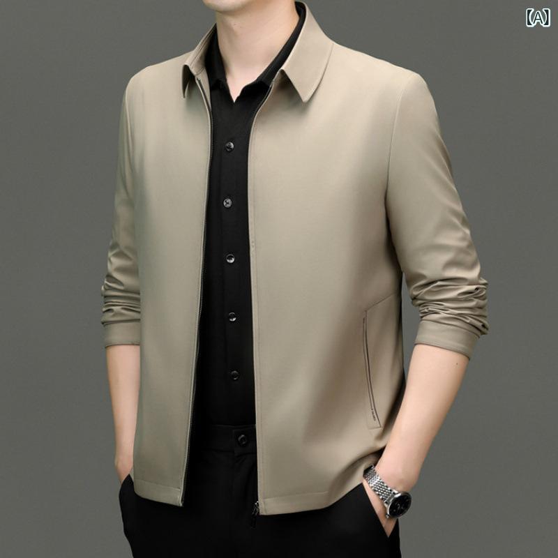 ・カテゴリ: ジャケット・スタイル: ファッションカジュアル・ネックライン: 襟付き・フィット: スリム・留め具: ファスナー・厚さ: 薄手・対象: 大きいサイズ・主な素材: ポリエステル・着用方法: アウター・袖丈: 長袖・カラー展開: ...