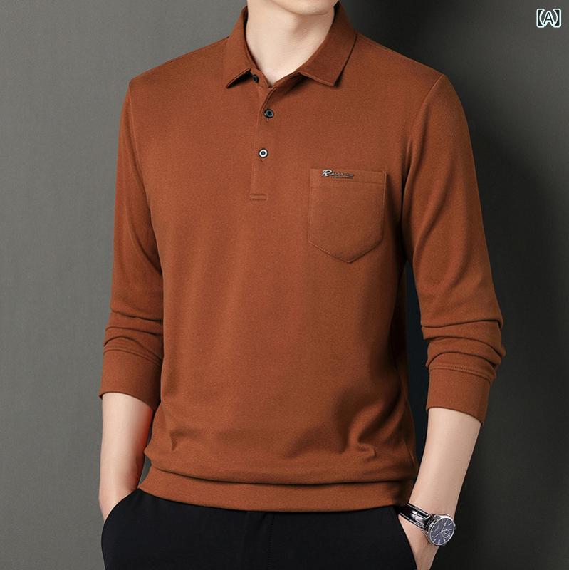 ・カテゴリ: Tシャツ・スタイル: シンプル・主な素材: ポリエステル90.1%・柄: 無地・シルエット: ストレート・: プルオーバー・ネックライン: 襟付き・袖丈: 長袖・シーン: カジュアル・ディテール: ポケット装飾・加工: ノンア...