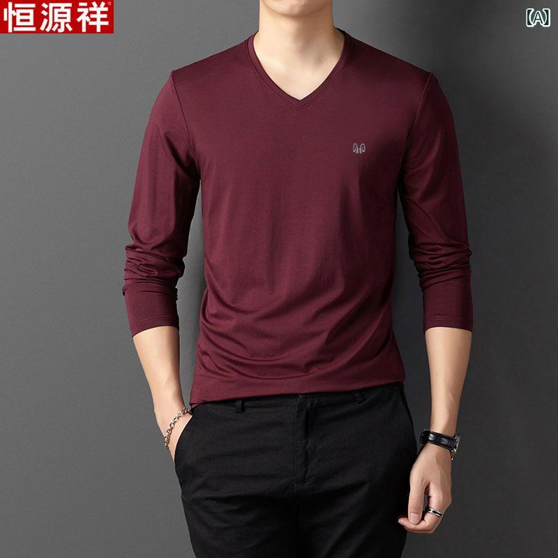 ・カテゴリ: Tシャツ・スタイル: ハイストリート・主な素材: 綿・柄: 無地・シルエット: ストレートフィット・タイプ: プルオーバー・袖丈: 長袖・袖のタイプ: レギュラー・着用シーン: 日常・加工: シルケット加工・ターゲット層: 2...