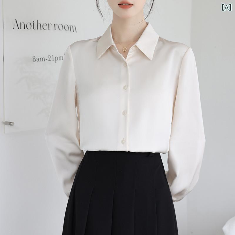 ・柄: 無地 ・主な素材: 桑蚕95%以上 ・: パッチワーク ・カラー展開: ベージュ、シャンパン ・サイズ展開: S、M、L、XL、XXL ・スタイル: レトロエレガント ・ネックライン: ポロカラー ・袖タイプ: ランタンスリーブ ・...