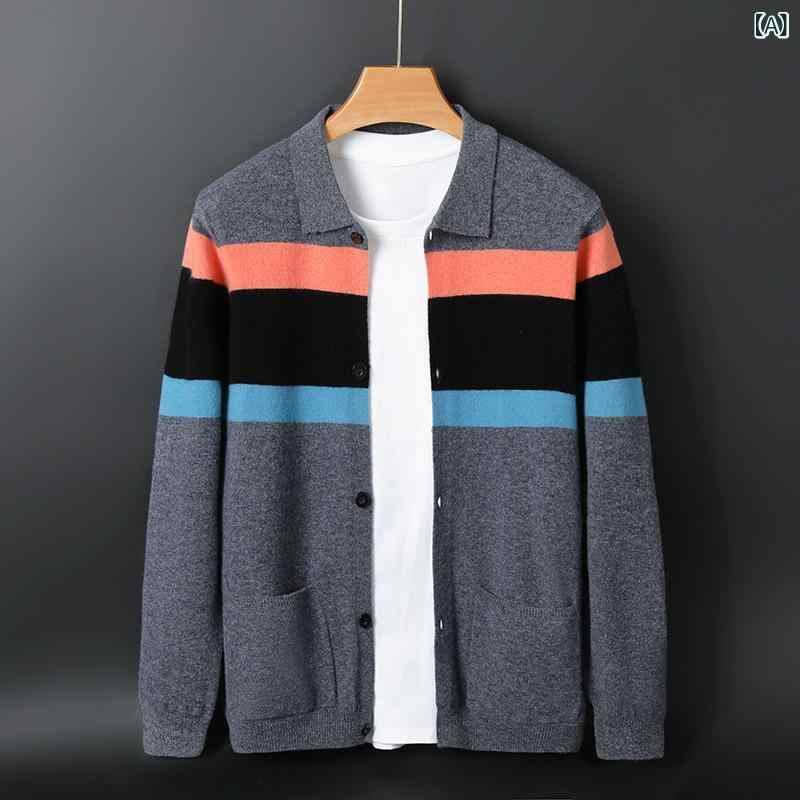 ・カテゴリ: セーター・スタイル: カーディガン・フィット: ルーズ・ネックライン: 翻襟・袖丈: 長袖・袖タイプ: レギュラー・毛糸の太さ: 普通・厚み: 普通・着丈: 普通丈・テイスト: 民族風・裾: リブ・加工: パッチワーク、切り替...