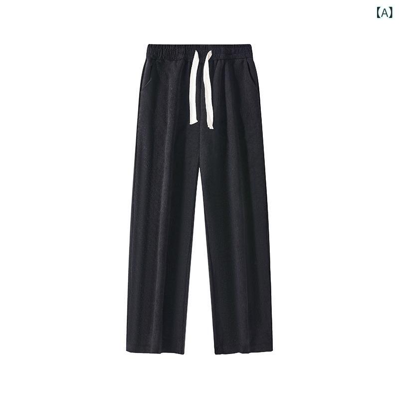 ・スタイル: 運動カジュアル・対象: 18-24歳、大人・: 基本・シルエット: ストレート・丈: ロング丈・ウエスト: ミドルウエスト・フロント: ドローストリング・厚さ: 普通・柄: 無地・主な素材: コーデュロイ、ポリエステル・シーン...