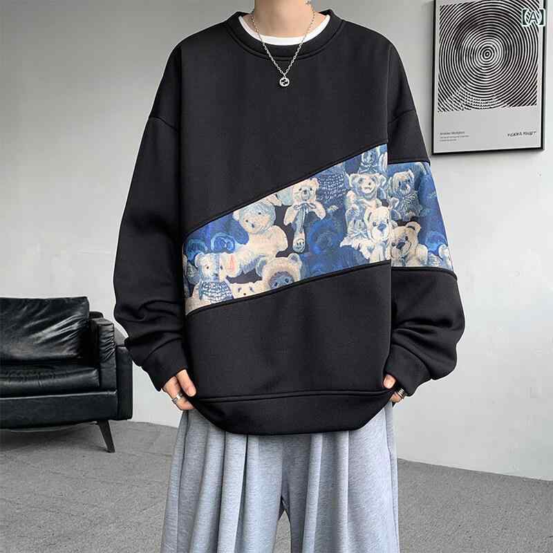 ・カテゴリ: スウェット・トレーナー ・スタイル: シンプル、都会的カジュアル ・タイプ: プルオーバー ・主な素材: ポリエステル96%以上 ・厚さ: 普通 ・袖丈: 長袖 ・: プリント ・着用シーン: カジュアル ・性別: メンズ ・...