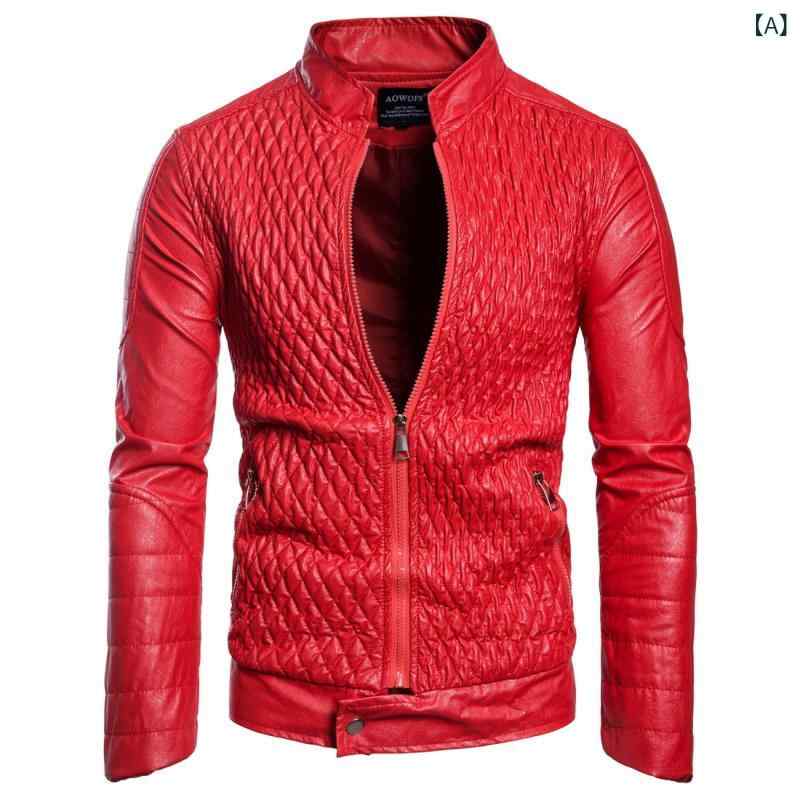 ・カテゴリ: レザージャケット・スタイル: カジュアル・着丈: 普通丈 (50cm～65cm)・フィット: スリム・ネックライン: スタンドカラー・開閉: ジッパー・主な素材: 牛革スプリットスエード・裏地素材: 綿・シーン: カジュアル・...