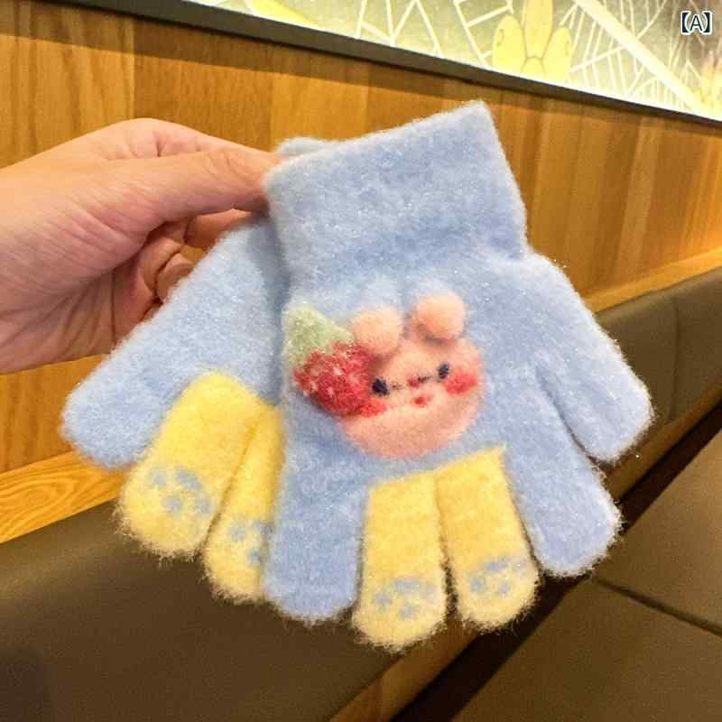 ・主な素材: ニット・用途: 日用手袋・対象性別: ユニセックス・加工方法: ジャカード織り・機能: 保温・柄: キャラクター・タイプ: 指付き手袋・カラー展開: ブルー、ベージュ、ピンク、イエロー、グリーン、パープル、ネイビー、ブラック、...