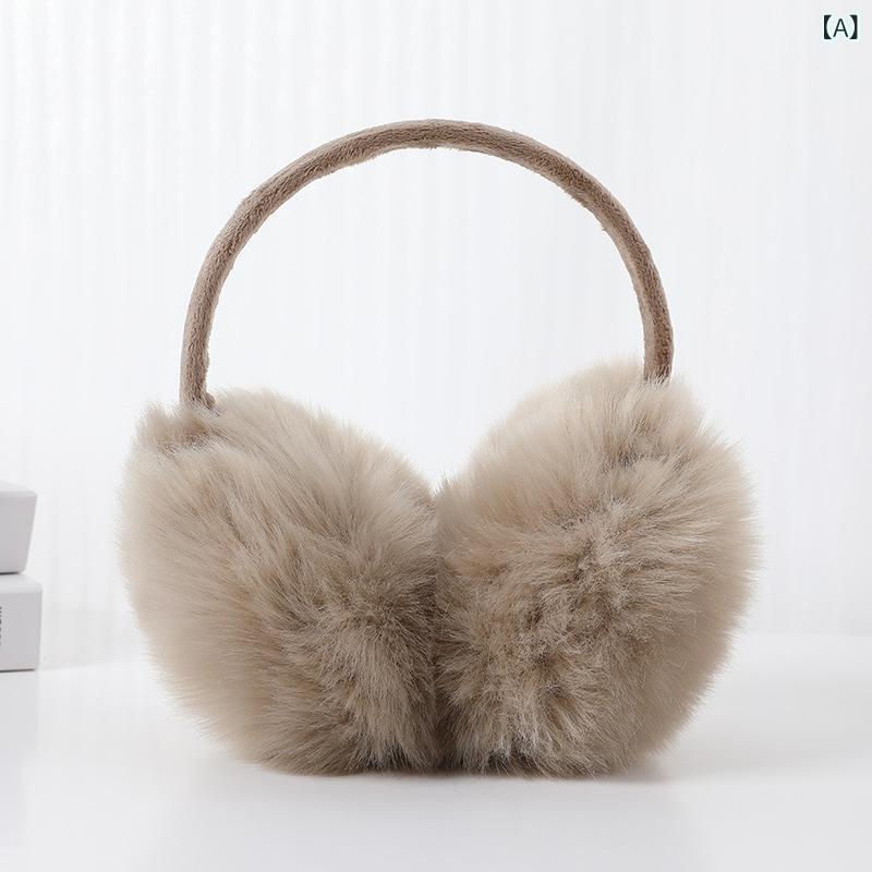 ・対象: ユニセックス・対象年齢: 大人向け・素材: フリース・柄: 無地・スタイル: ベーシック、シンプルモダン・カラー展開: カーキ、ブラック、グレー、ホワイト、ピンク、ブラウン、ブルー・イヤーマフ直径: 14cm・重さ: 約80g・機...