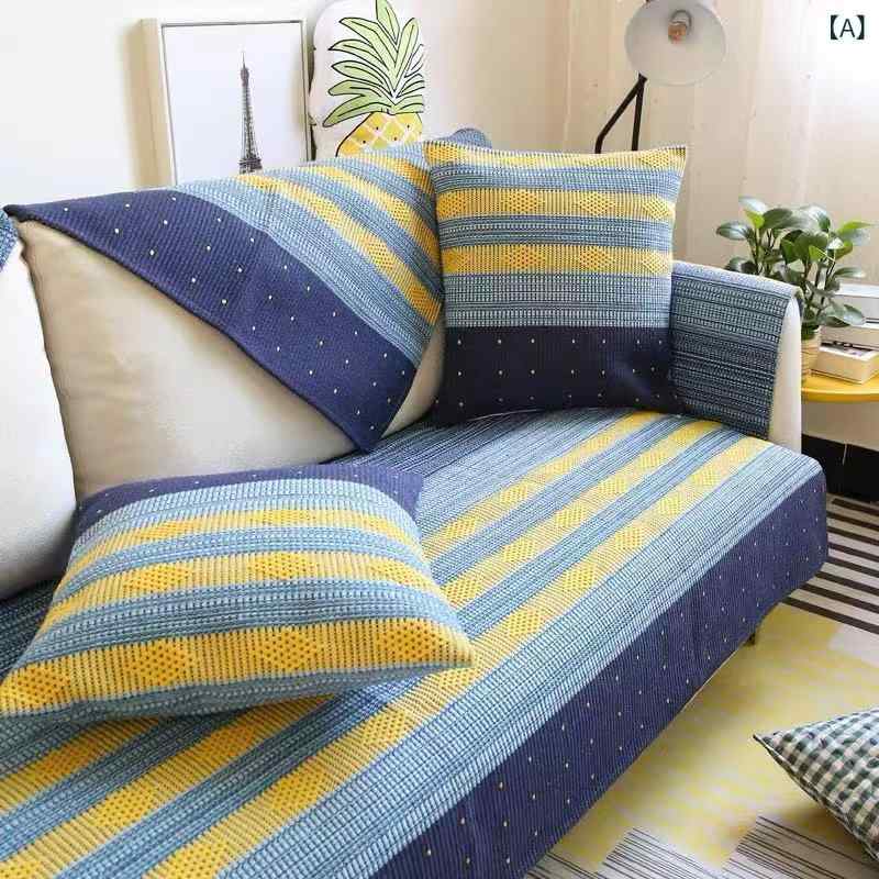・カテゴリ: ソファカバー・スタイル: シンプル・主な素材: 綿麻・柄: ストライプ、星空、幾何学模様、千鳥格子、チェック・カラー展開: ベージュ、イエロー、グレー、ライトグレー、星空ブルー、豆グリーン、カーキ、ダークブラウン、フレッシュグ...