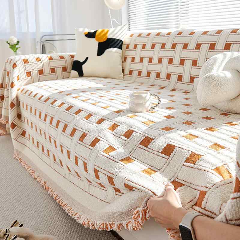 ・カテゴリ: ソファカバー・主な素材: シェニール・対応ソファタイプ: 組み合わせソファ・スタイル: モダンシンプル・カラー展開: オレンジ、ホワイト、グレー、ブラック、グリーン、ブルー・サイズ展開: 180x130cm、180x150cm...