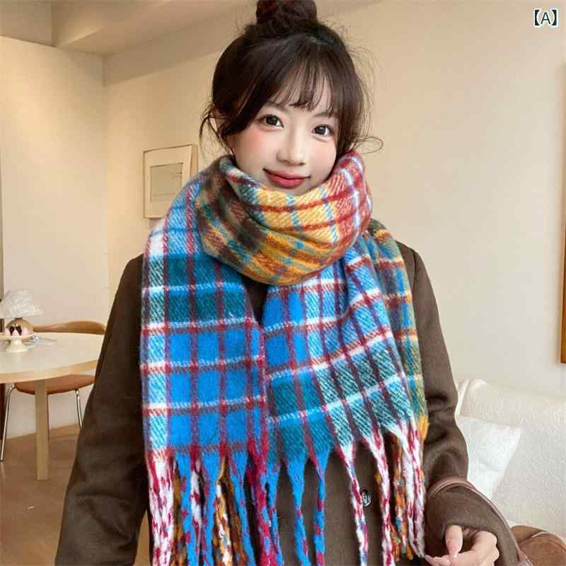 ・アイテム: スカーフ、ショール・主な素材: ポリエステル96%以上・生地: フェイク・スタイル: 日韓風、フェミニン、スクール、韓国、シンプルカジュアル、クリームフェミニン、シンプルフェミニン・丈: ロング丈・機能: 保温・シーズン: オ...