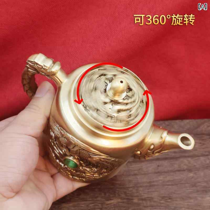 ・カテゴリ: 茶壺・スタイル: 国潮風、中国風・主な素材: 黄銅・表面加工: 手描き・展開: 宝石龍鳳茶壺置物、麒麟茶壺（高）、百福茶壺（高）、八駿馬茶壺（高）、龍鳳茶壺（丸型）小、迎客松茶壺、八駿馬茶壺（丸型）、龍鳳龍口茶壺（高）、福韻茶...